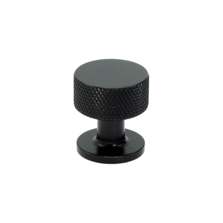 Knop Crest - Mat Sort | Beslagonline.dk